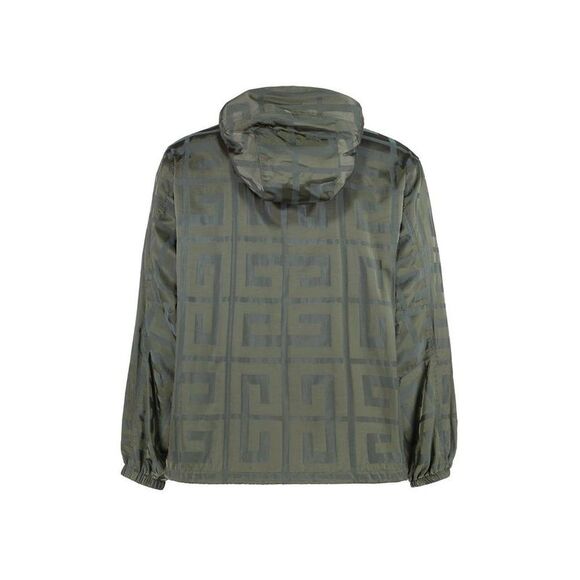 Givenchy | Jackets & Coats | Givenchy Logo Jacquard Hooded Jacket Men ...